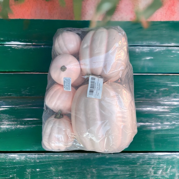 Winlyn | Accents | 7 Pieces Pink Foam Pumpkins Harvest Pumpkins Fall ...